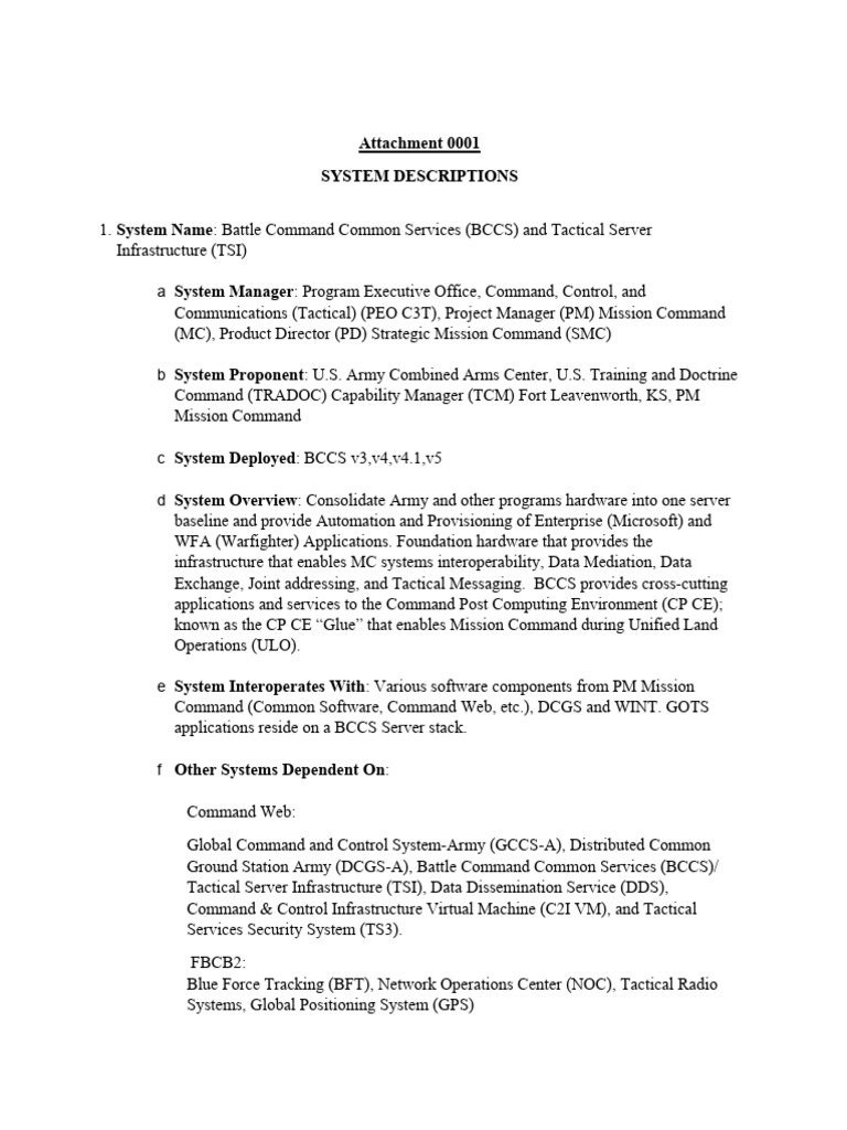 A01 DRAFT Attachment 0001 SSESR 2092 System Descriptions 26oct2018 ...