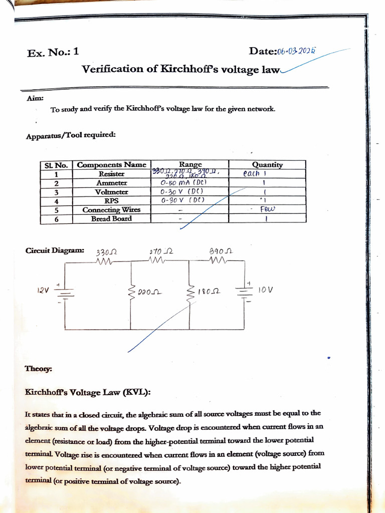 kvl kcl | PDF | Voltage | Electrical Network