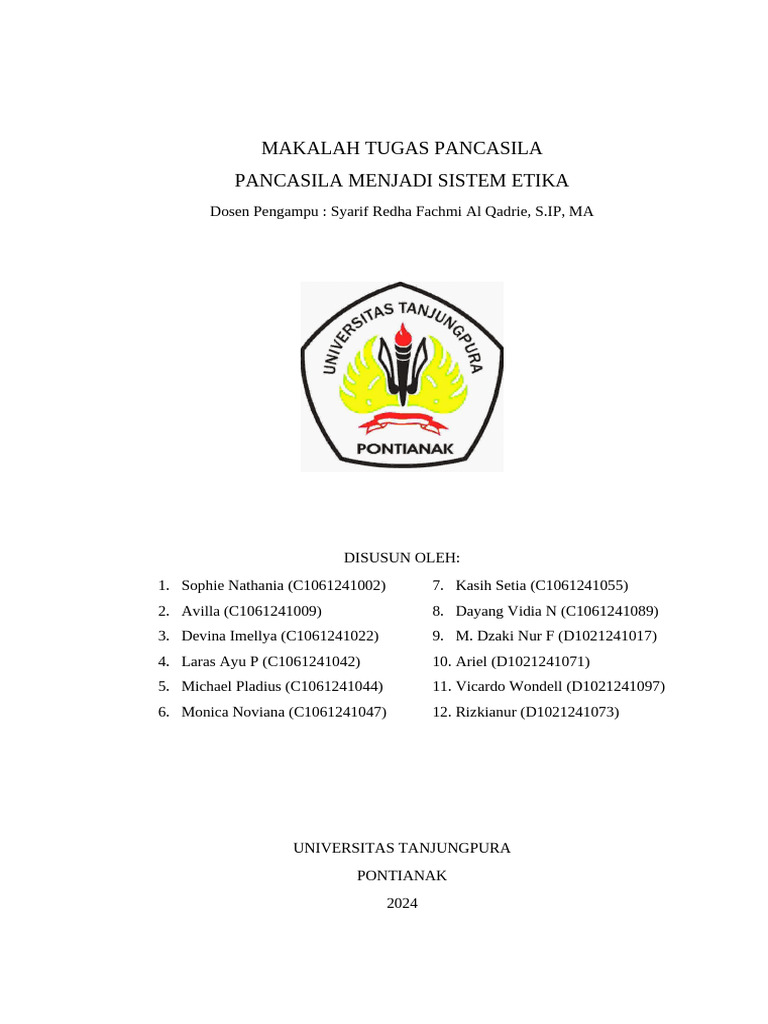 KELOMPOK 6 MAKALAH PANCASILA ETIKA-5[1] | PDF