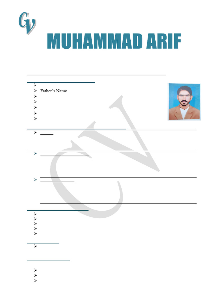 Arif CV | PDF
