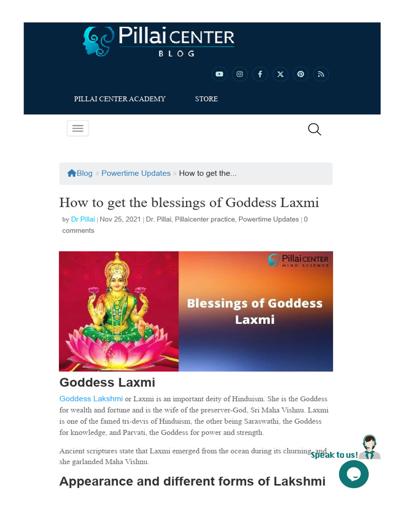 Blessings of Goddess Laxmi | PDF | Indian Religions