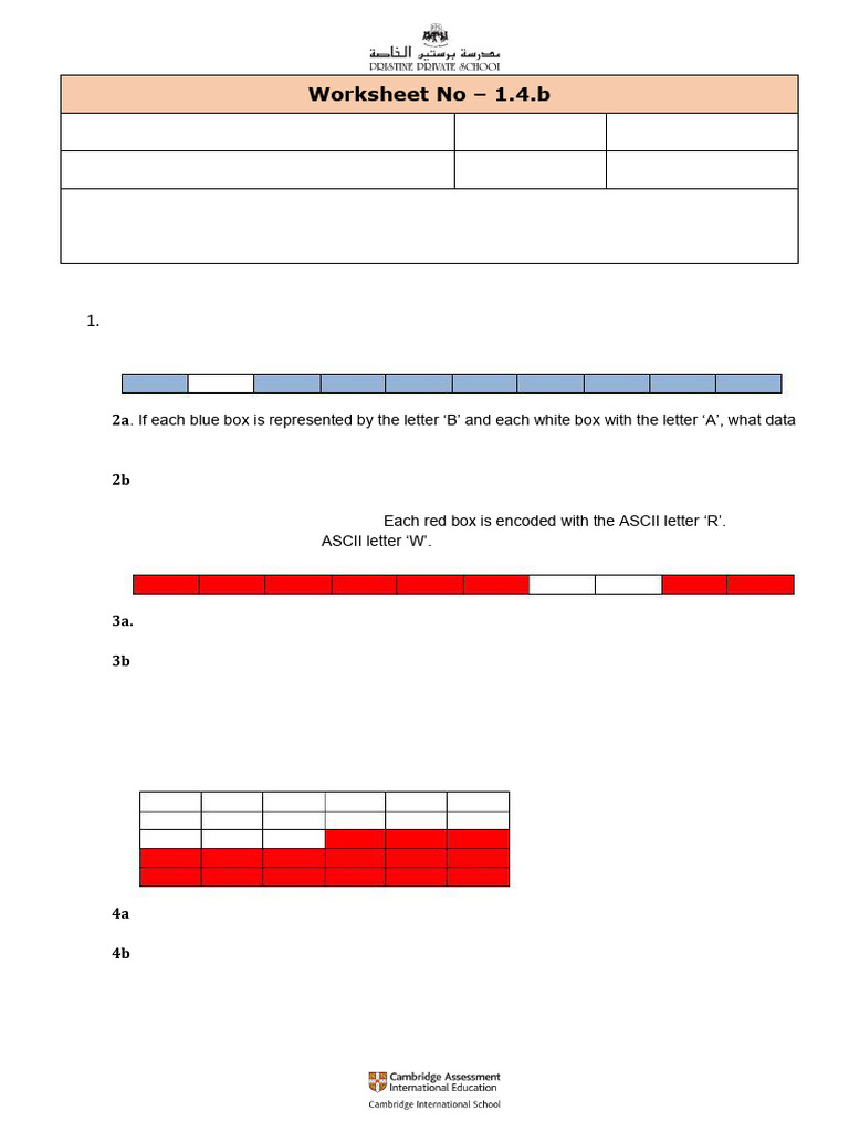 Worksheet 1.4.b Compression Techniques 2 | PDF | String (Computer ...