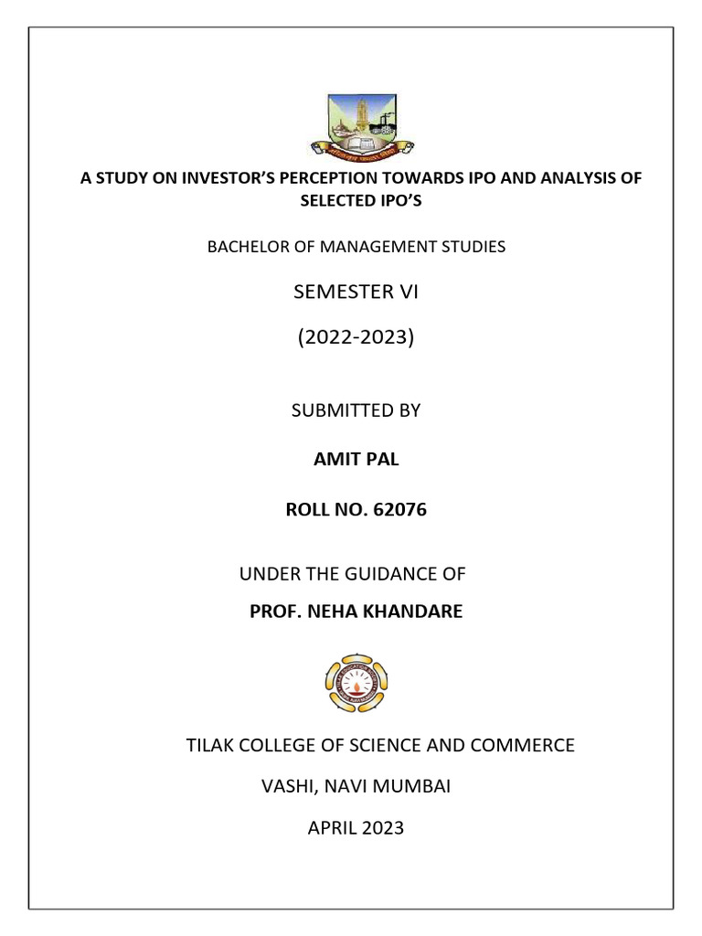 Amit Blackbook 2023 Final | PDF | Initial Public Offering | Securities (Finance)