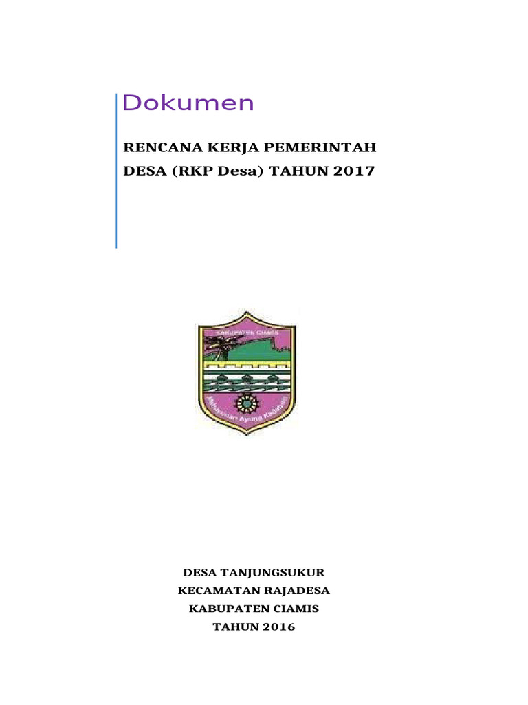 450775721-CONTOH-RKP-DESA-LENGKAP | PDF