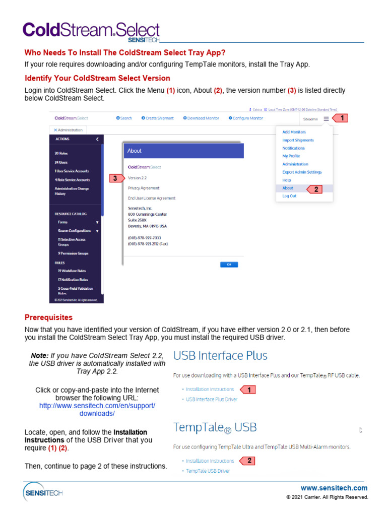 ColdStream Select Tray App Installation Guide | PDF | Operating System ...
