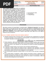 Garment Inspection Should Be Done in Clockwise Direction As Shown Below ...