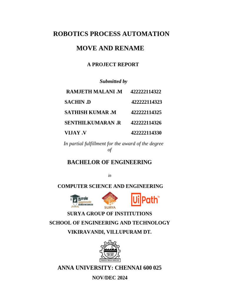 Robotics Process Automation | PDF | Usability | Computer File