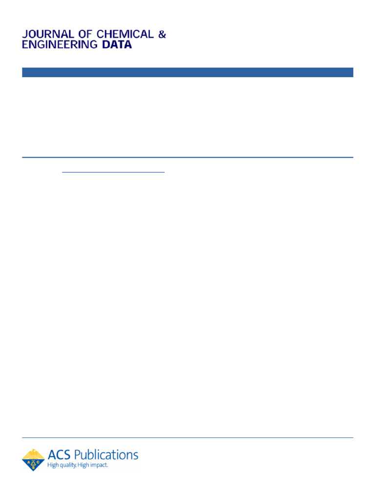 Density and Viscosity of PEG Solutions | PDF | Viscosity | Polyethylene ...