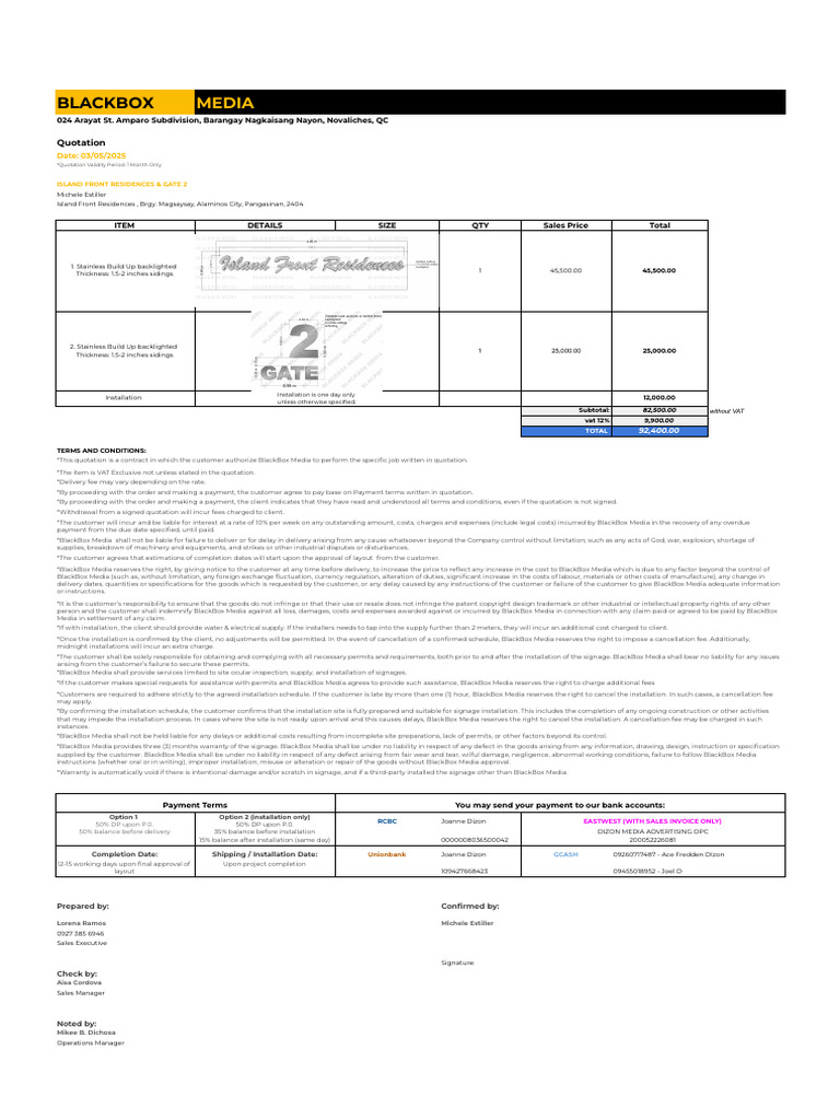 Island Front Residences & Gate 2 | PDF | Legal Liability | Value Added Tax