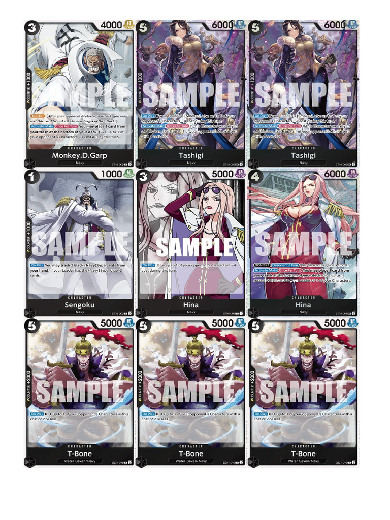 Print proxy cards – Limitless One Piece | PDF