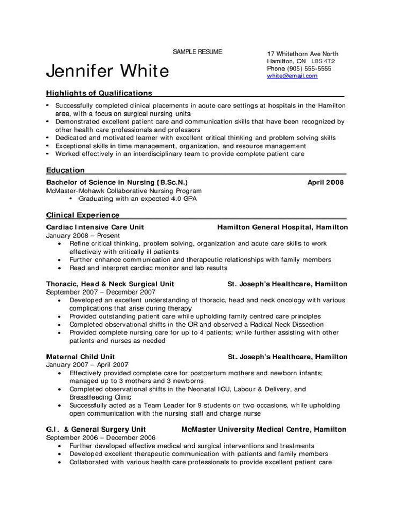 Jennifer White Resume | PDF