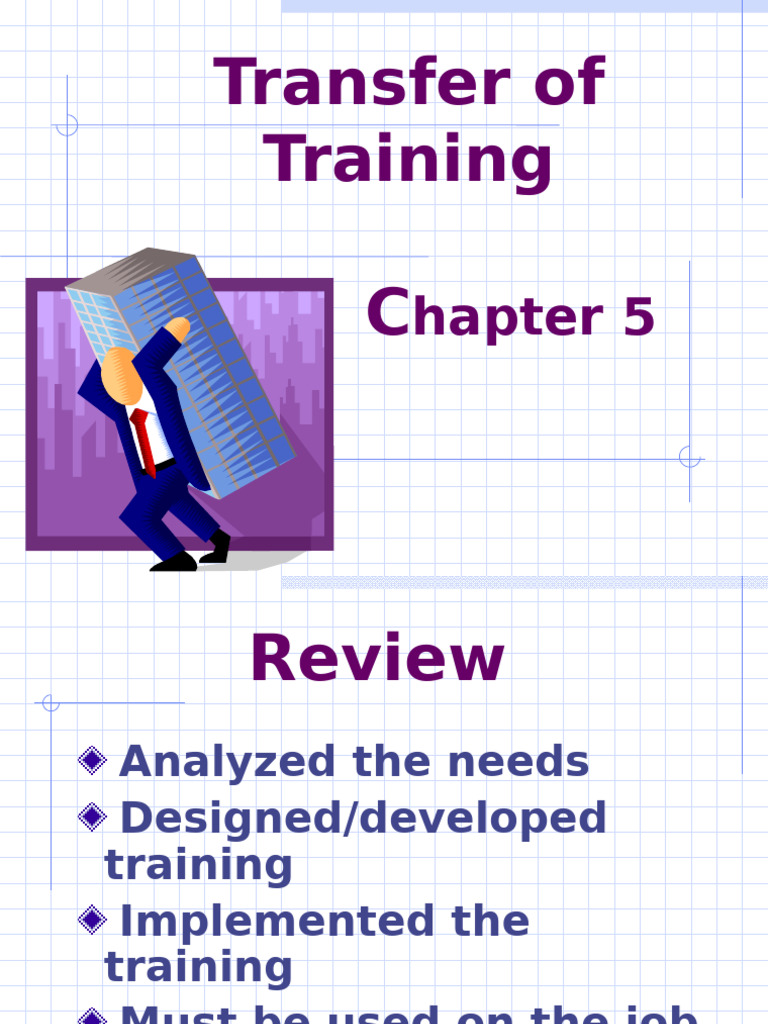 Transfer of Training | PDF | Psychology | Behavioural Sciences