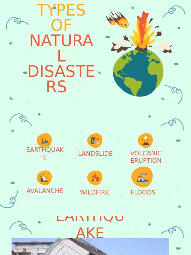 Types of Natural Disasters Explained | PDF