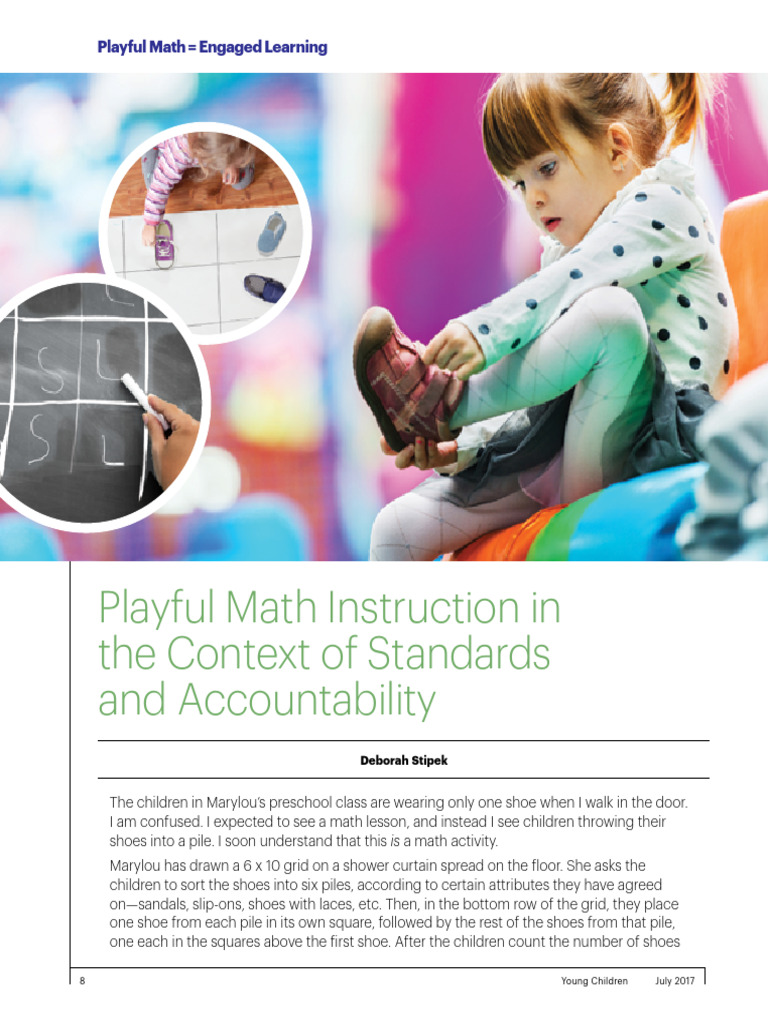 Playful Math Strategies for Preschoolers | PDF | Teachers | Curriculum