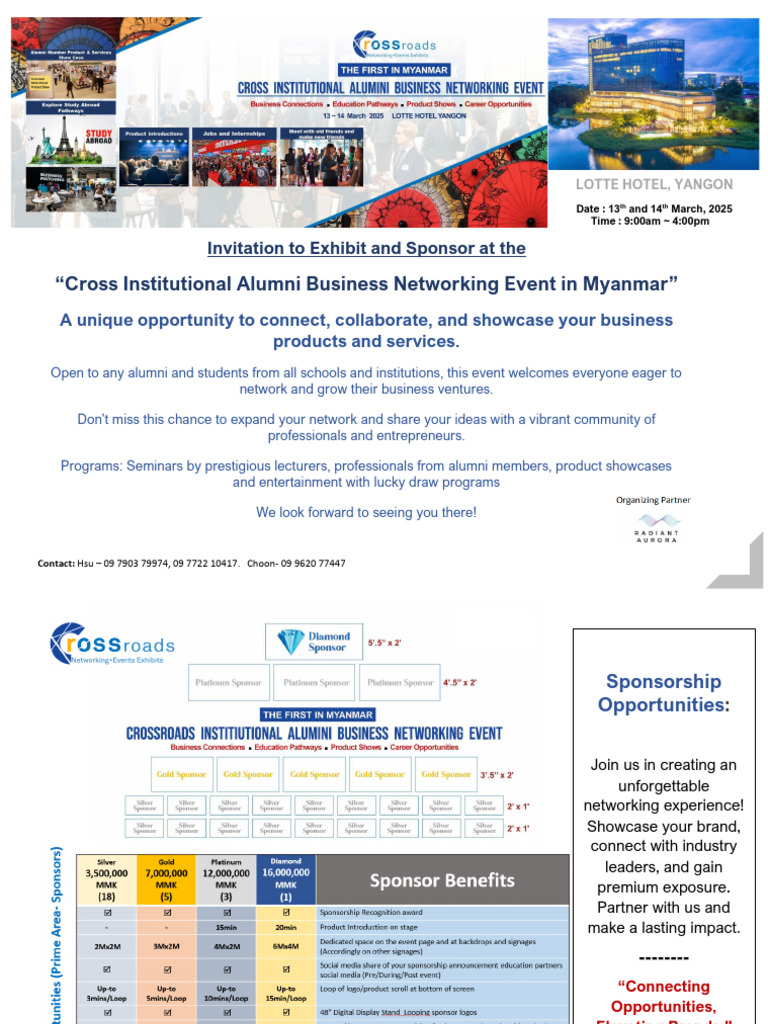 Sponsorship Proposal - Alumni Business Networking - Update - 4 Feb 2025 | PDF | Chess | Chess Theory