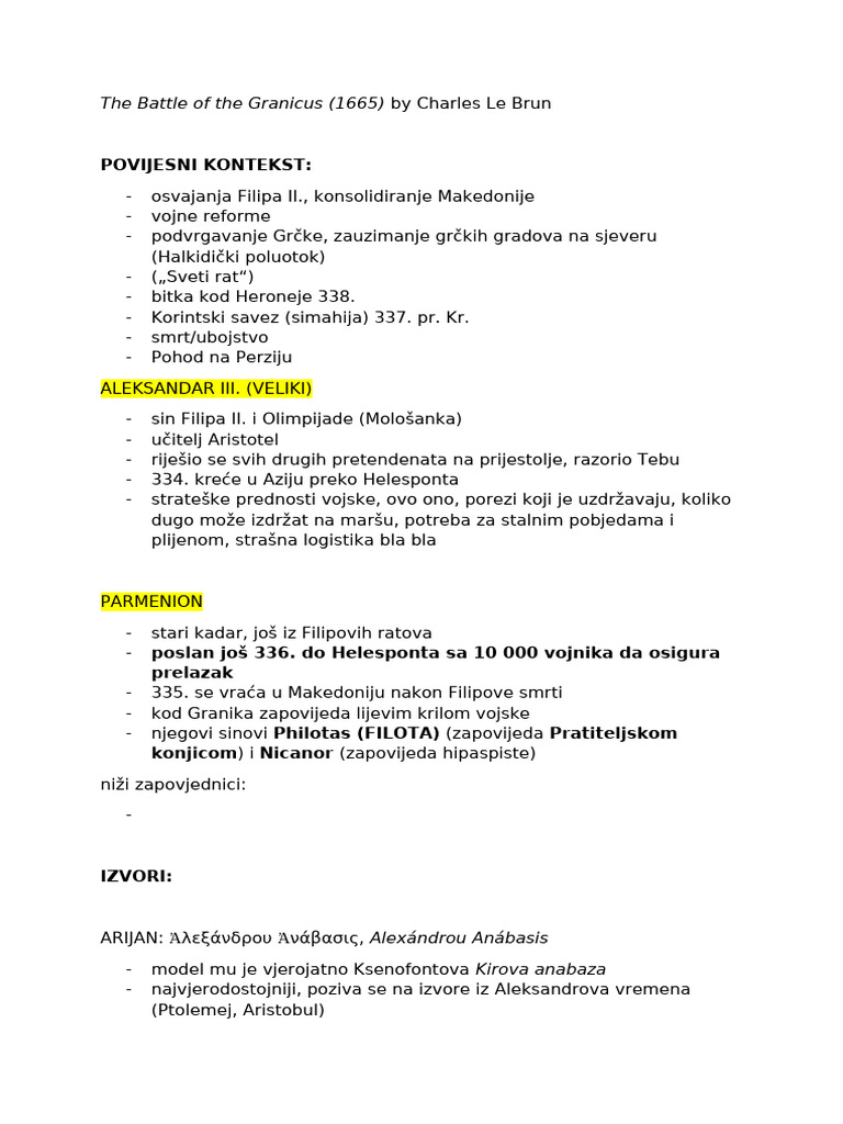 Bitka Kod Granika | PDF