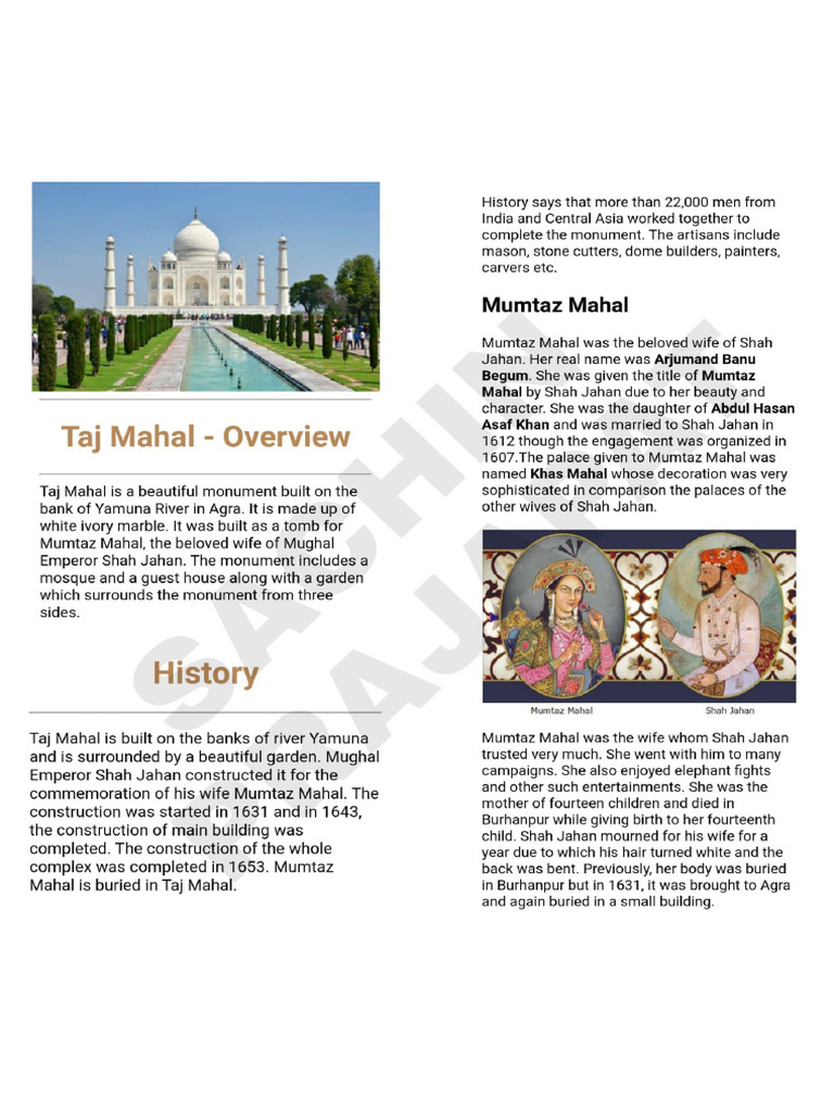 History of Arch. & Monuments Short Notes | PDF