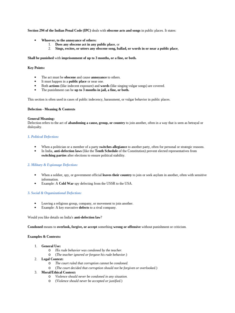 Section 294 of the Indian Penal Code | PDF | Precedent | Judicial Review