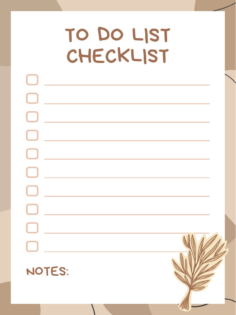 Aesthetic To-Do List PDF | PDF