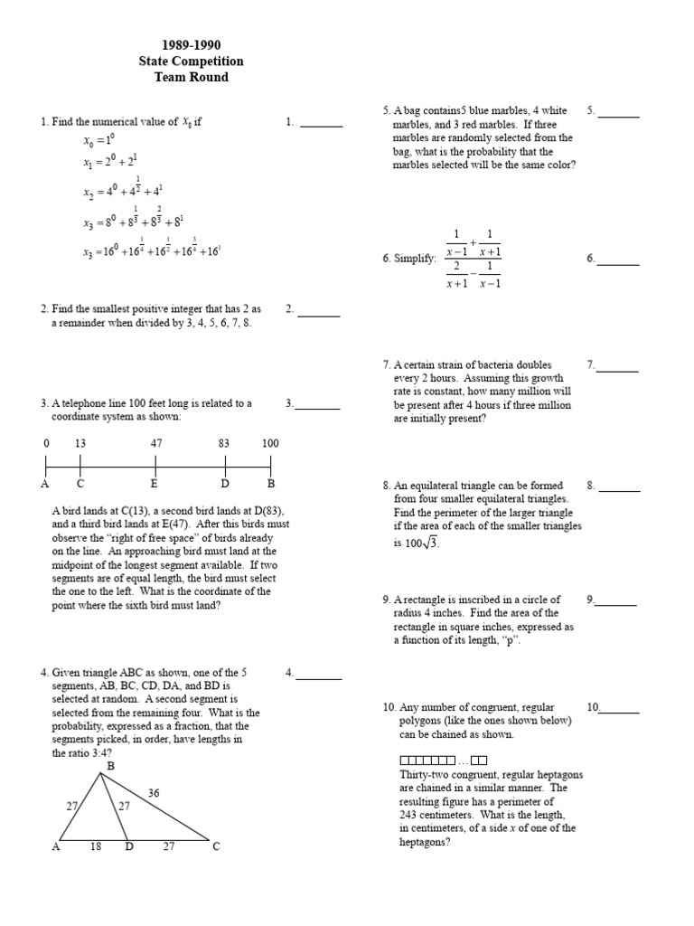 pdfcoffee.com_mathcounts-team-round-1989-1990-pdf-free | PDF | Area ...