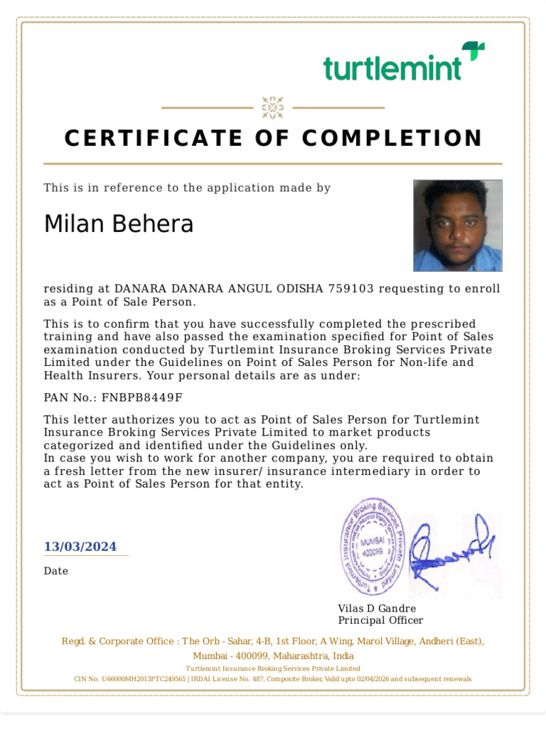 My Certificate of Insurance Advisor | PDF