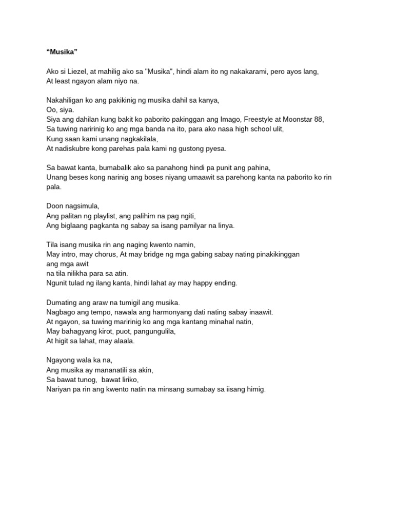 Spoken Word Poetry 1 | PDF