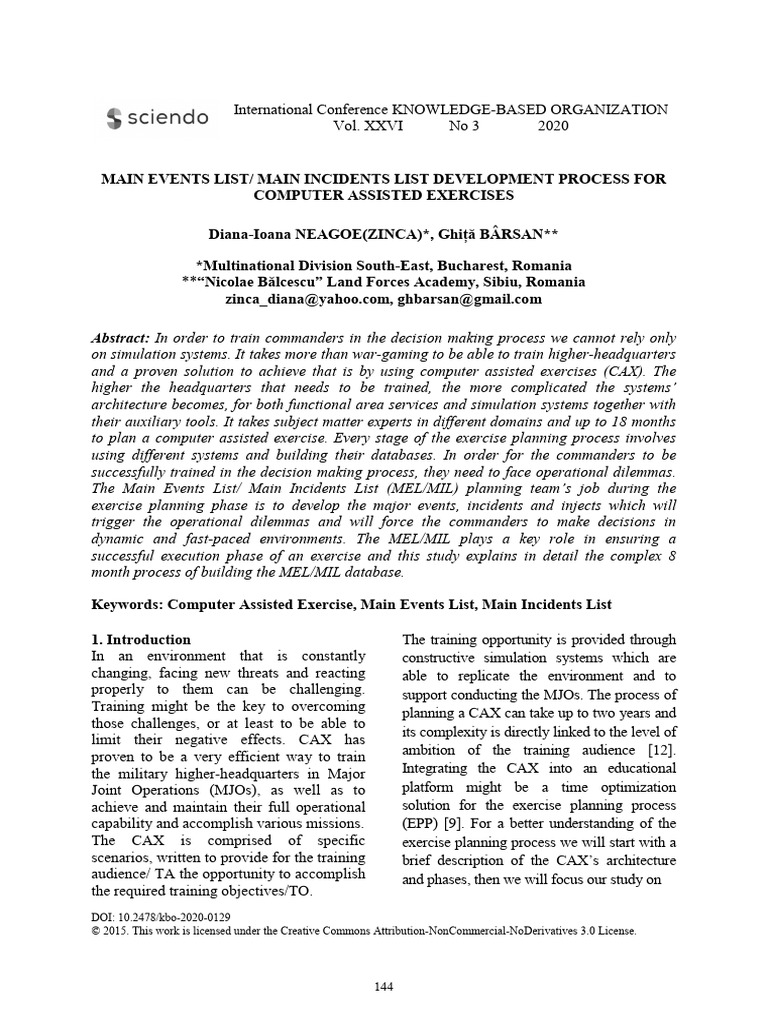 Main Events ListMain Incidents List Development PR | PDF | Simulation