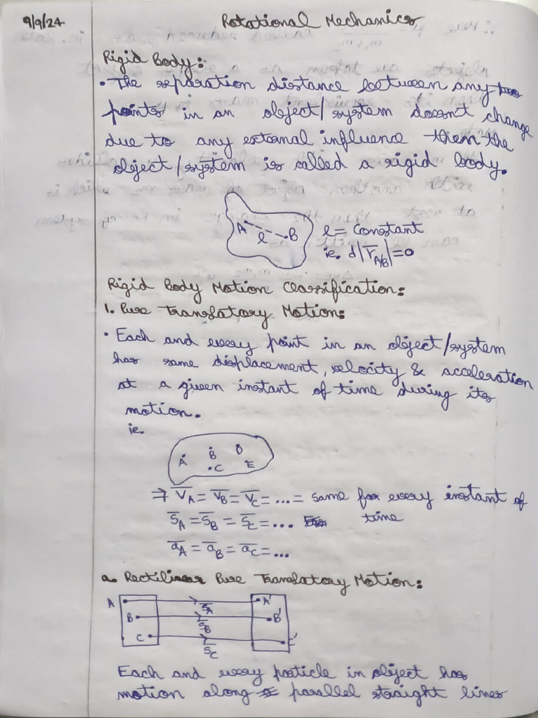 RM Notes Physics S1 | PDF