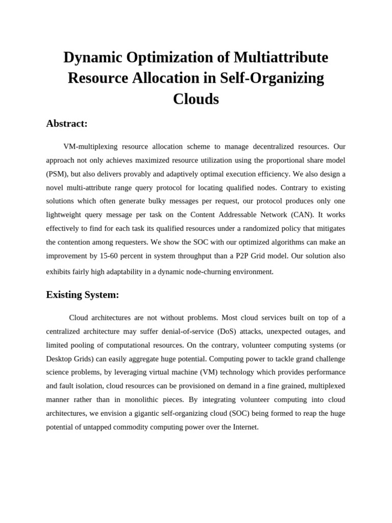 Dynamic Optimization of Multiattribute | PDF | Cloud Computing | Grid Computing