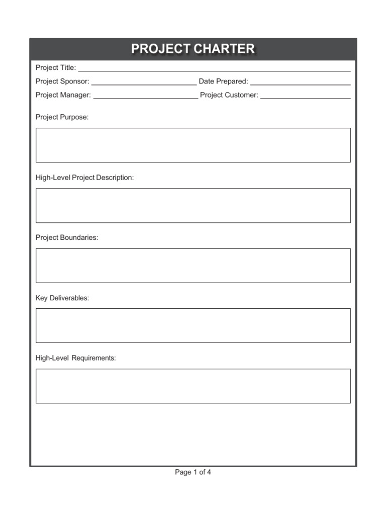 Project Charter Overview | PDF