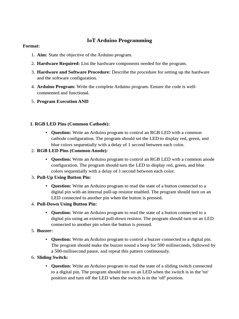 Arduino IoT Projects and Code Examples | PDF | Sensor | Rgb Color Model