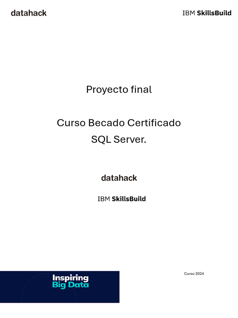 Capstone Proyect SQL SR | PDF | SQL | Bases de datos
