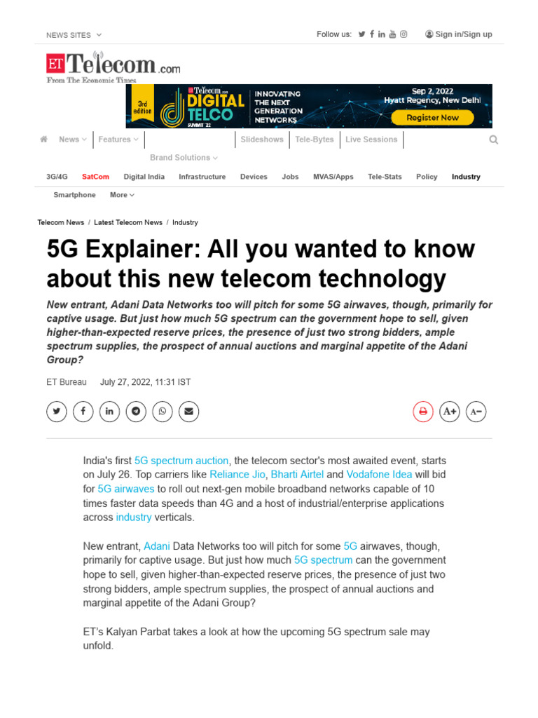 5g - 5G Explainer - All You Wanted To Know About This New Telecom ...