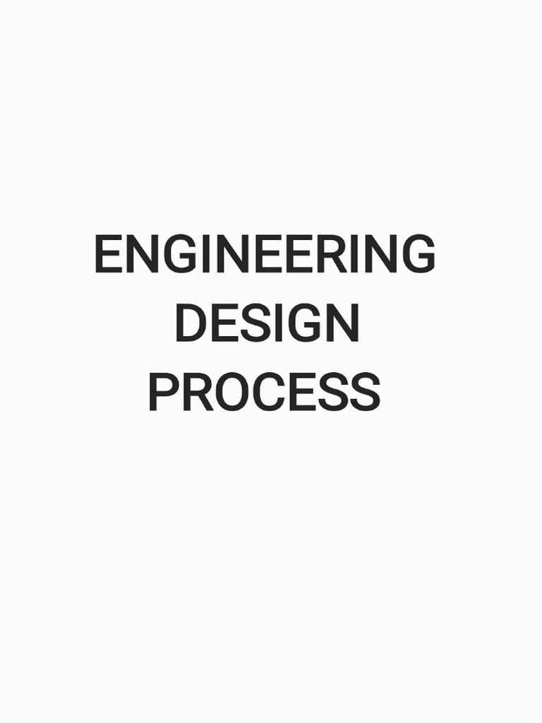 Engineering Design Process | PDF
