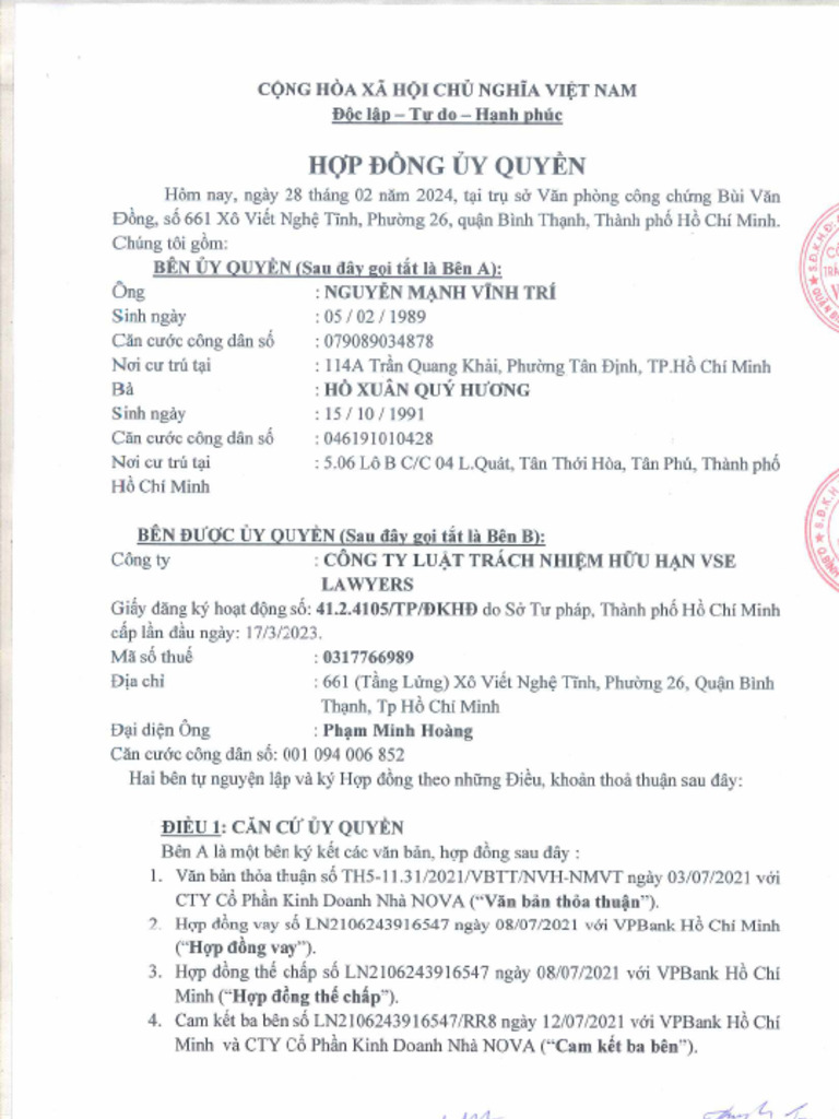 0. HĐUQ_ VSE_NMVT_240228 | PDF