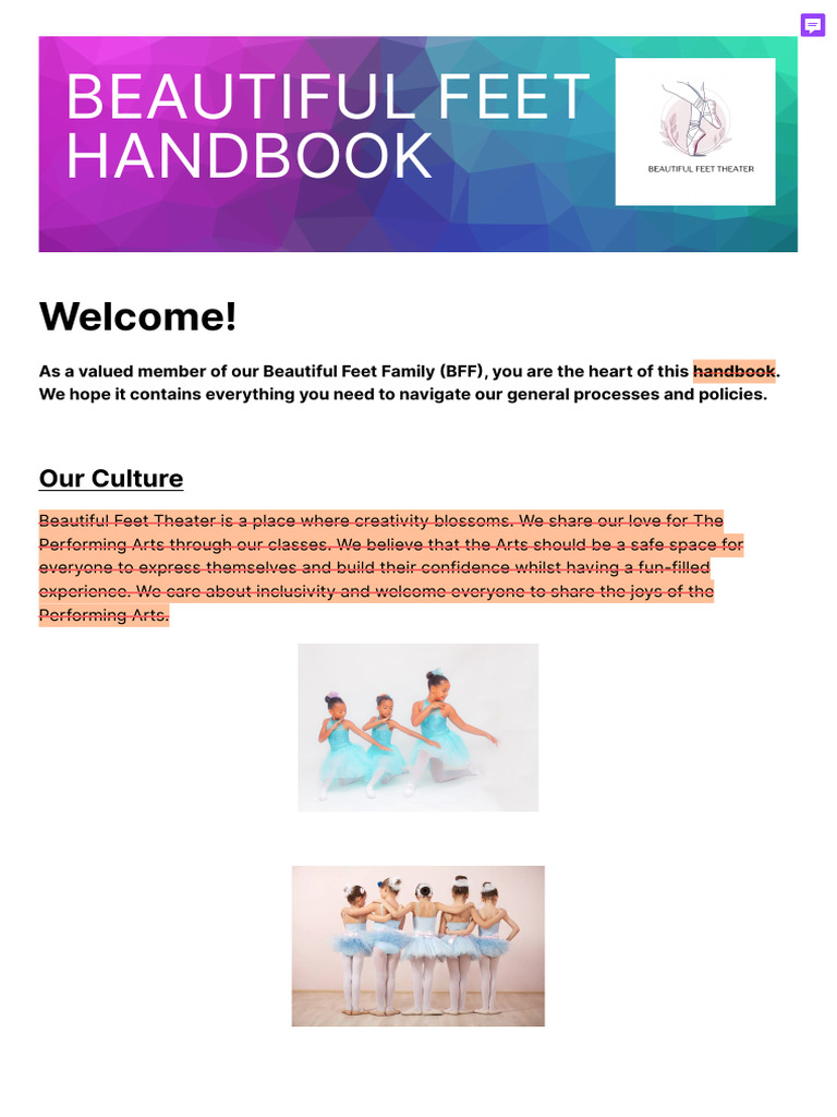 BFT Handbook policy - review | PDF