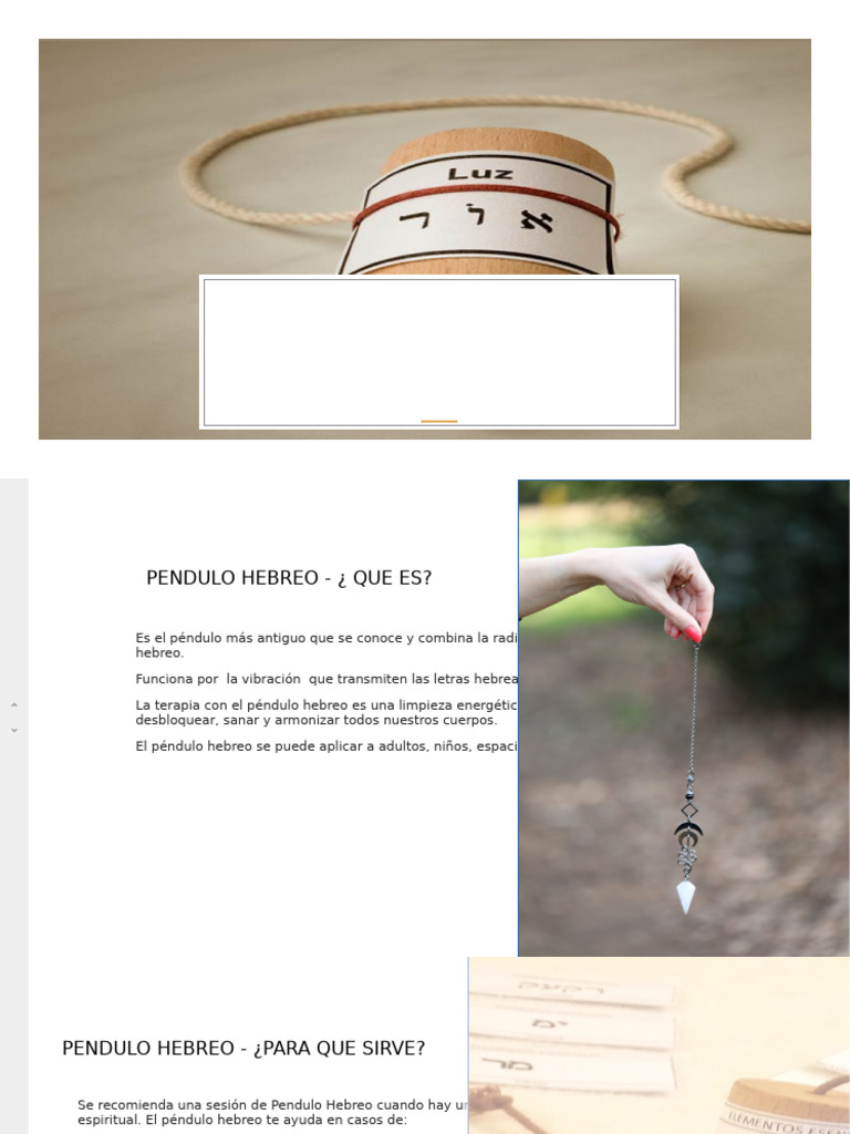 Curso de Pendulo Hebrero | PDF | Sicología