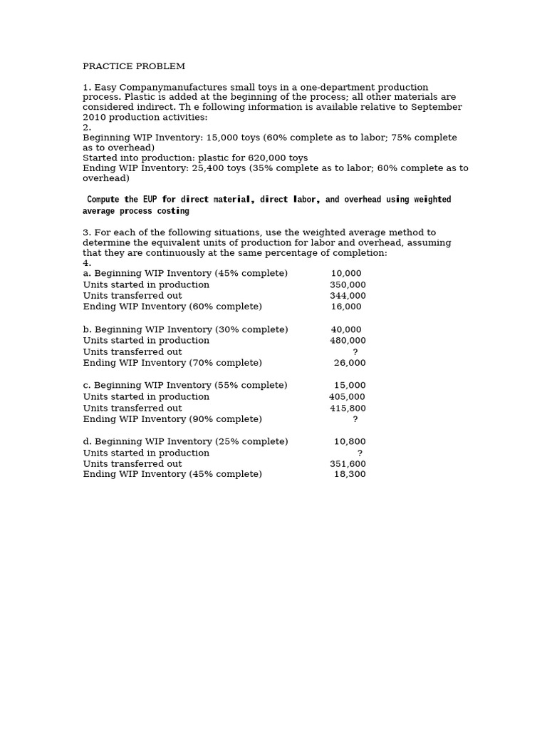 Practice Problem | PDF