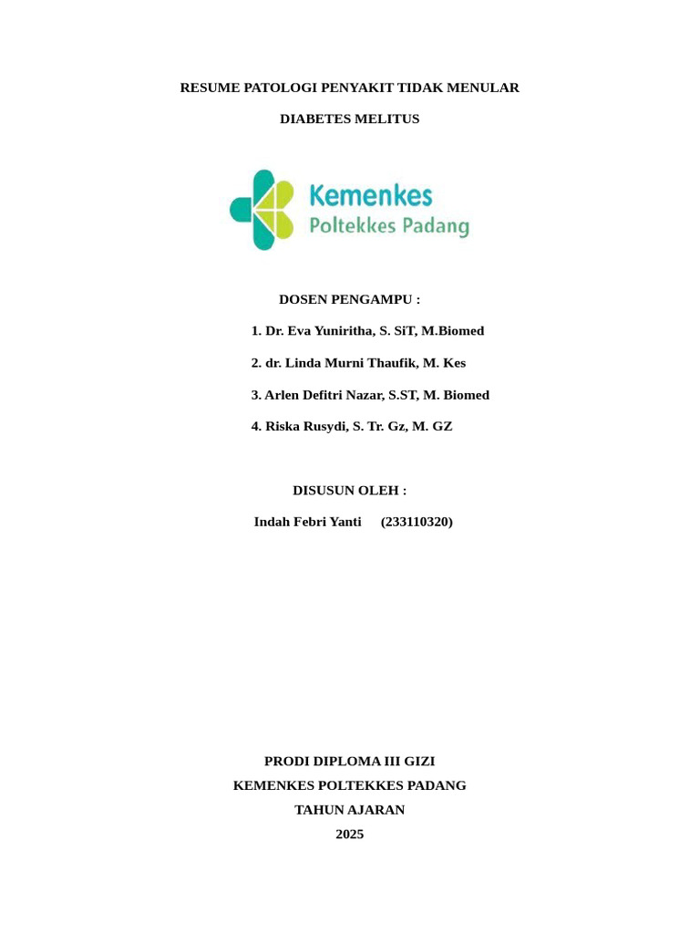 Patologi PTM Indah Febri Yanti D3 2C | PDF