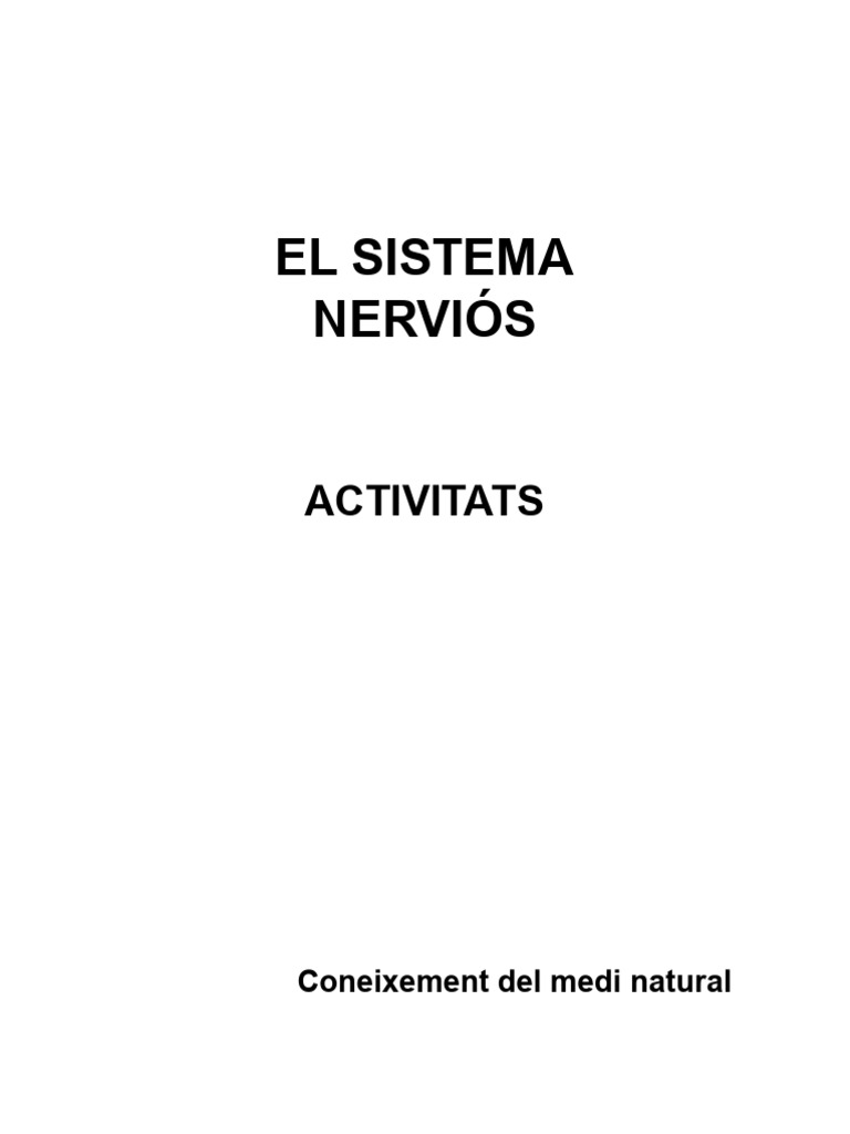 Sistema Nerviós | PDF