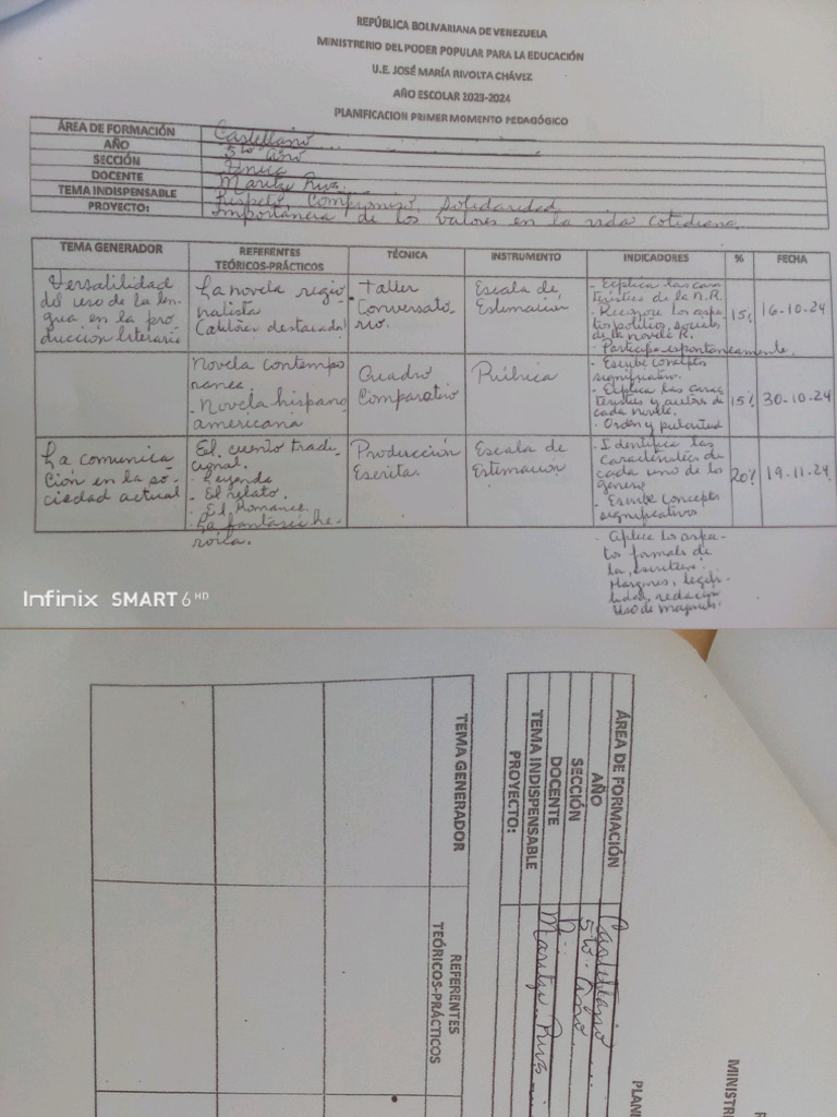 Planificacion Prof Maritza | PDF