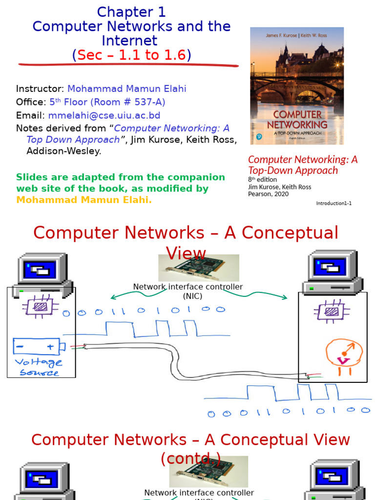 Chapter 1 Computer Networks and The Internet MME | PDF | Computer Network | Internet Service ...