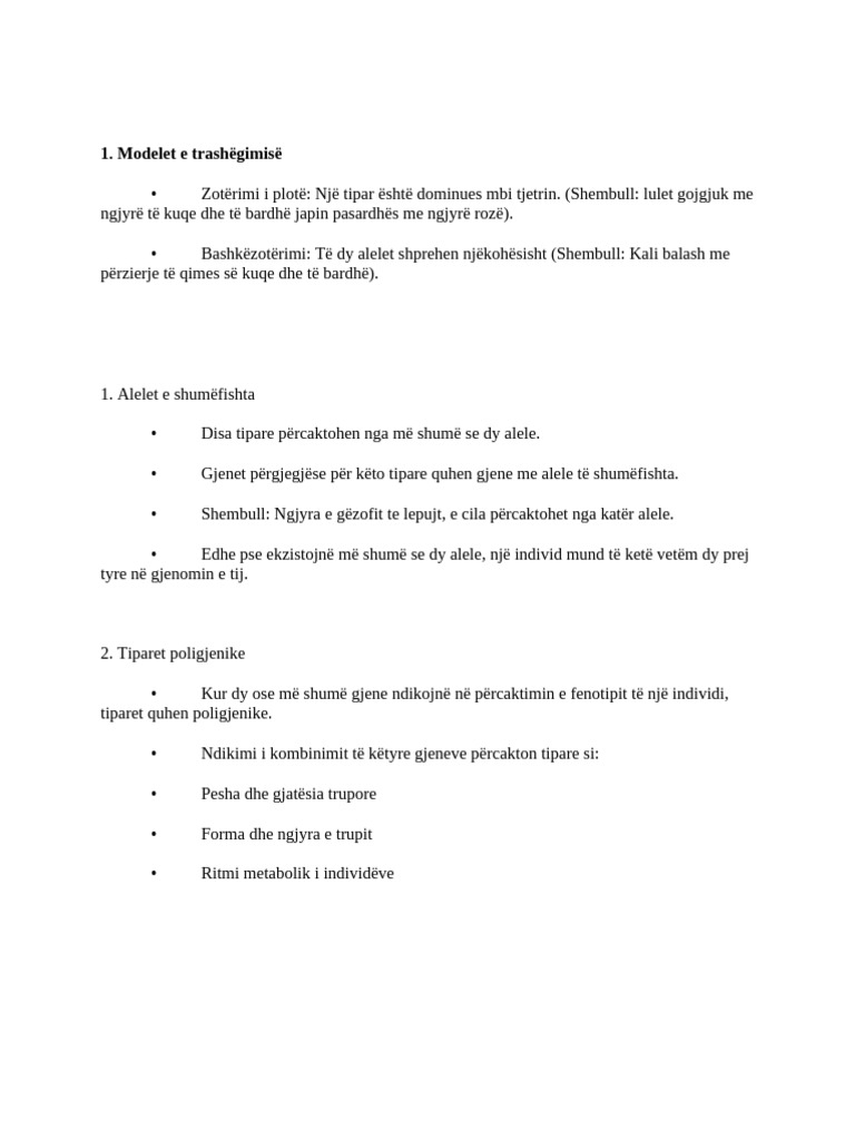Modelet e Trashigimise Jane Te Nderlikuara | PDF
