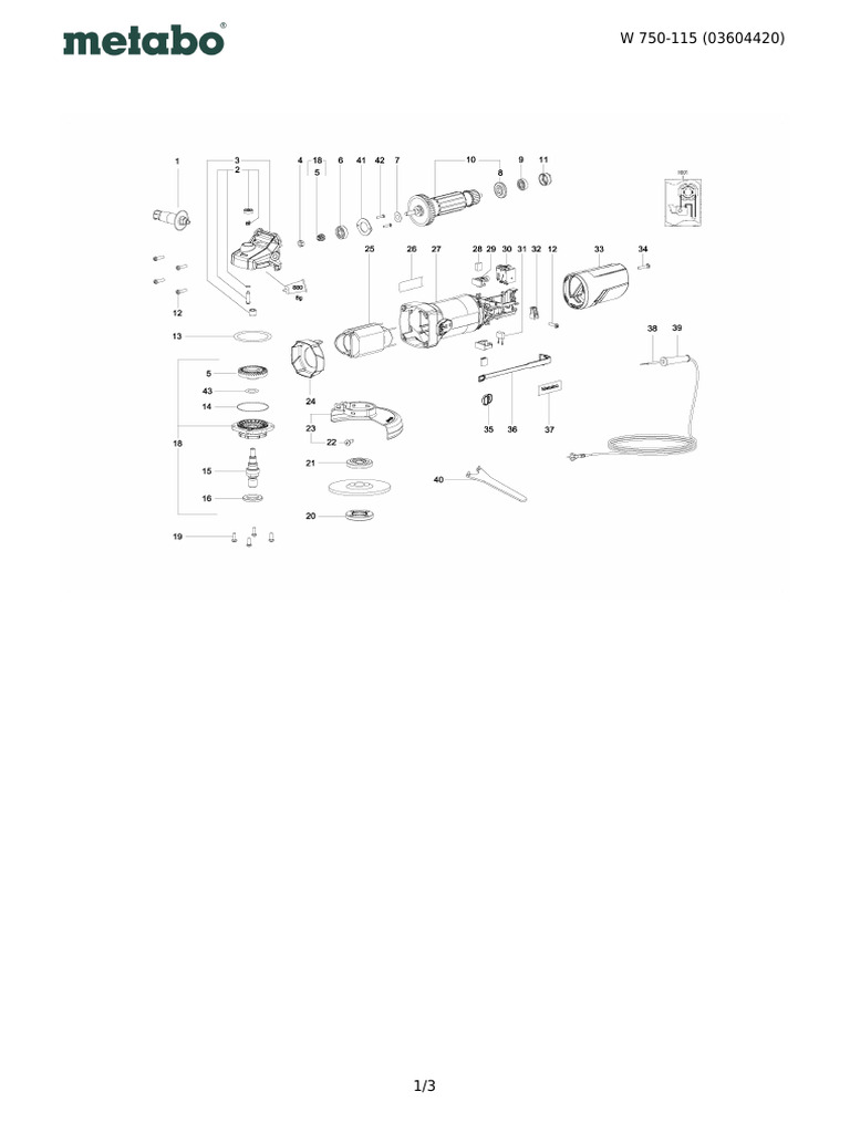 W 750-115 Parts List and Diagram | PDF | Manufactured Goods | Machines