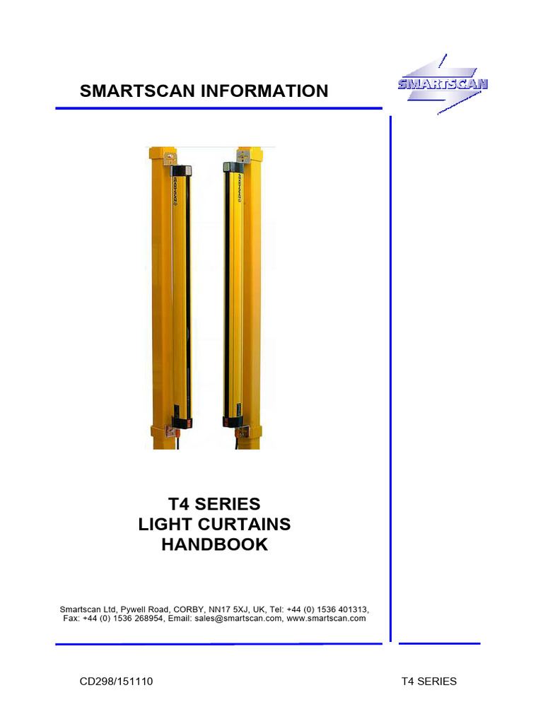 T4 Series Light Curtain Handbook | PDF | Relay | Power Supply