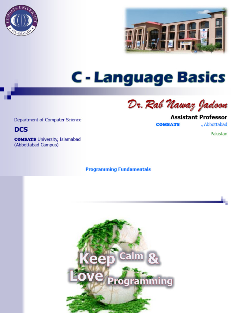 Lecture 2 Introduction To C | PDF | Integer (Computer Science) | Reserved Word