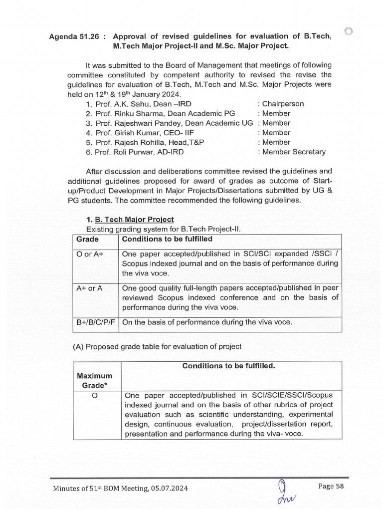 Revised Project Evaluation Guidelines DTU | PDF