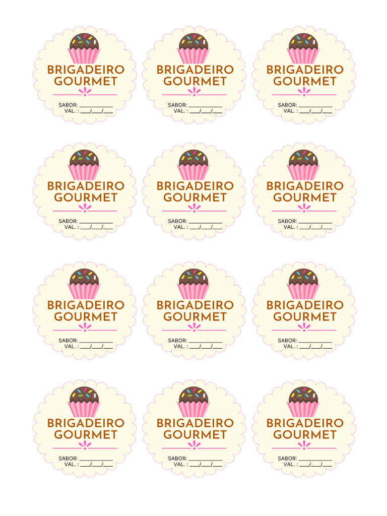 35 Modelos de Etiquetas para Impressão | PDF