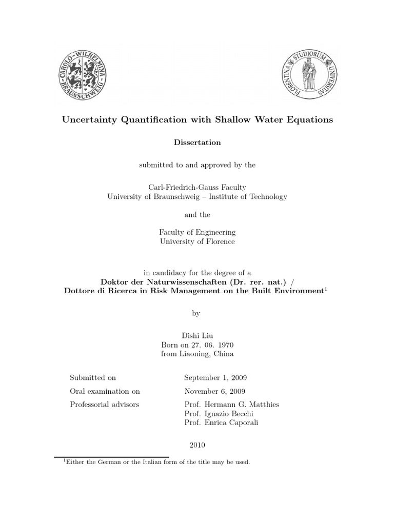 Uncertainty Quantification With Shallow | PDF | Flood | Mechanics