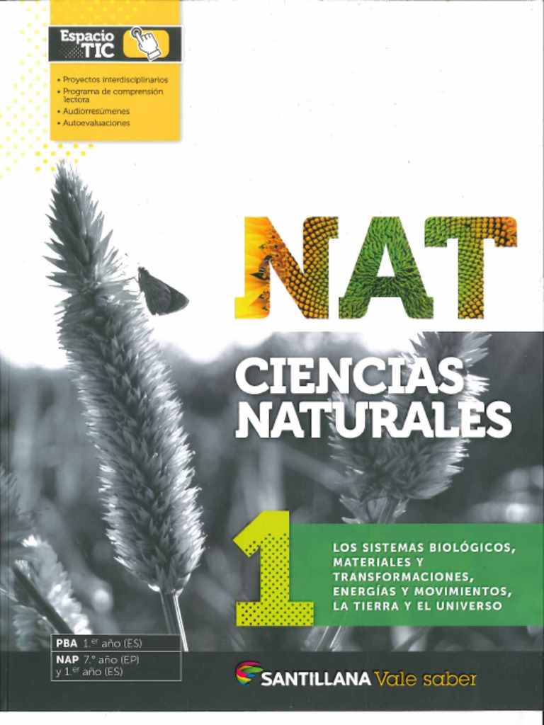 Ciencias Naturales 1 Santillana. Vale Saber-1 | PDF